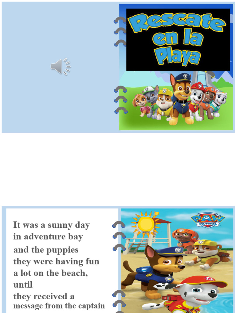 Paw Patrol Story Prepositions of Place | PDF