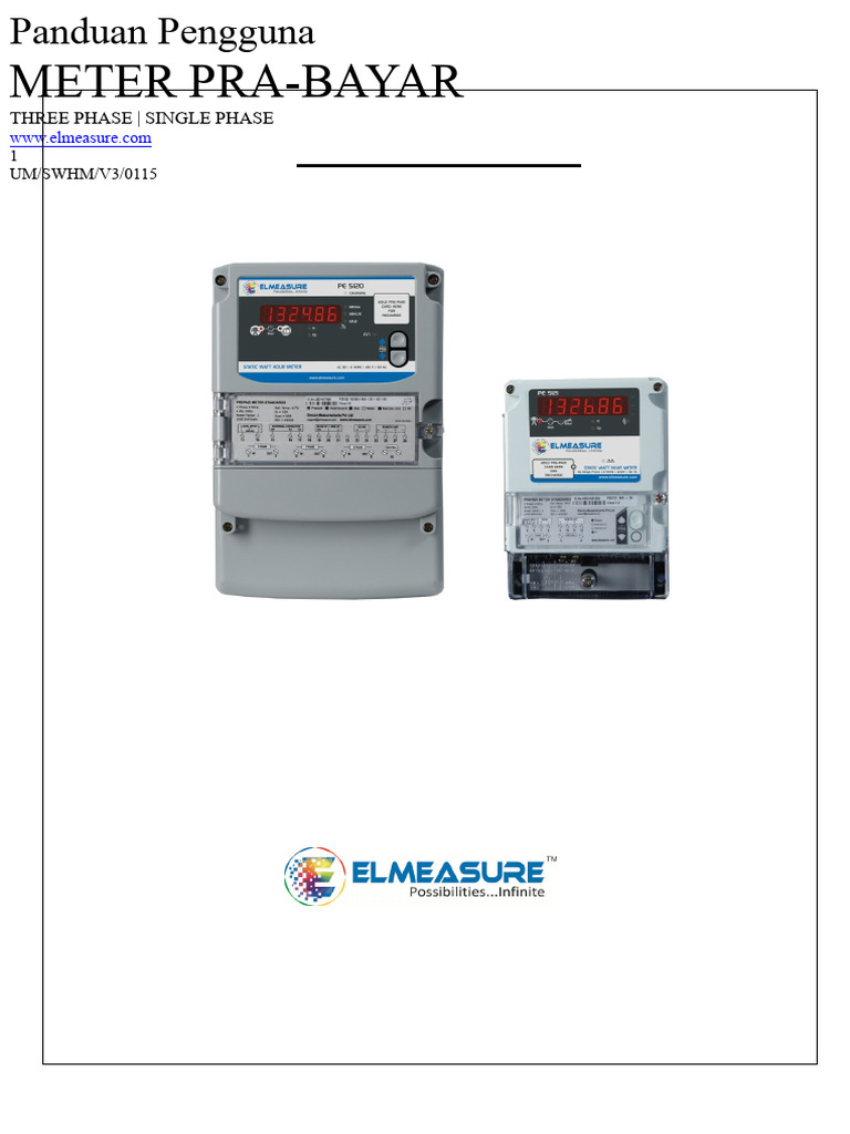 Panduan Pemrograman Meter Pra-bayar Pasca-bayar Elmeasure Ppm (1) | PDF