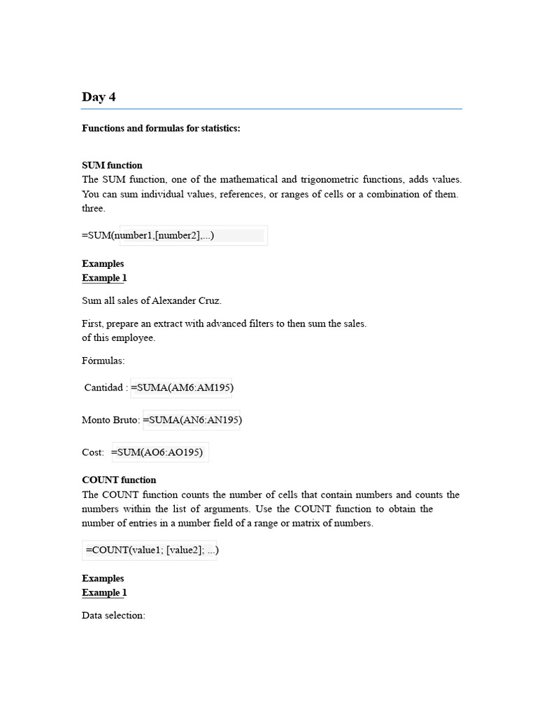 Excel exercises | PDF | Rounding | Quartile