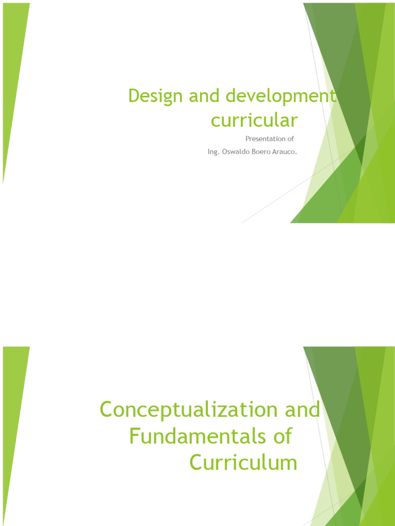 Curriculum Design and Development Overview | PDF | Educational ...