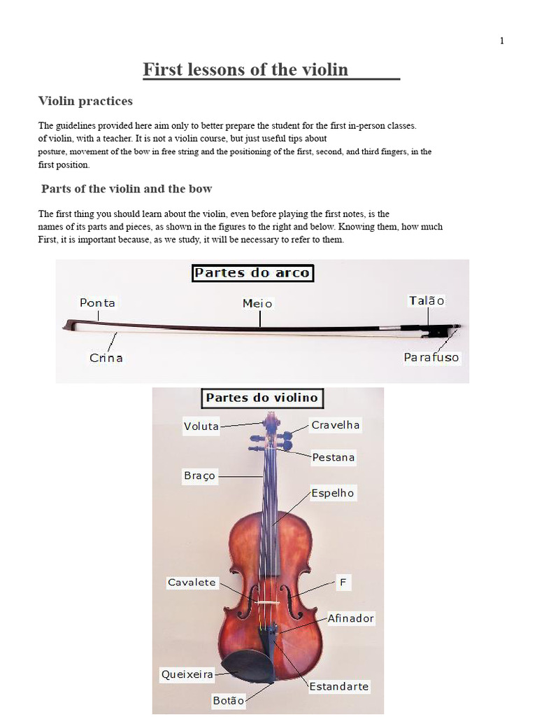 First Lessons On The Violin | PDF | Violin | Musical Instruments