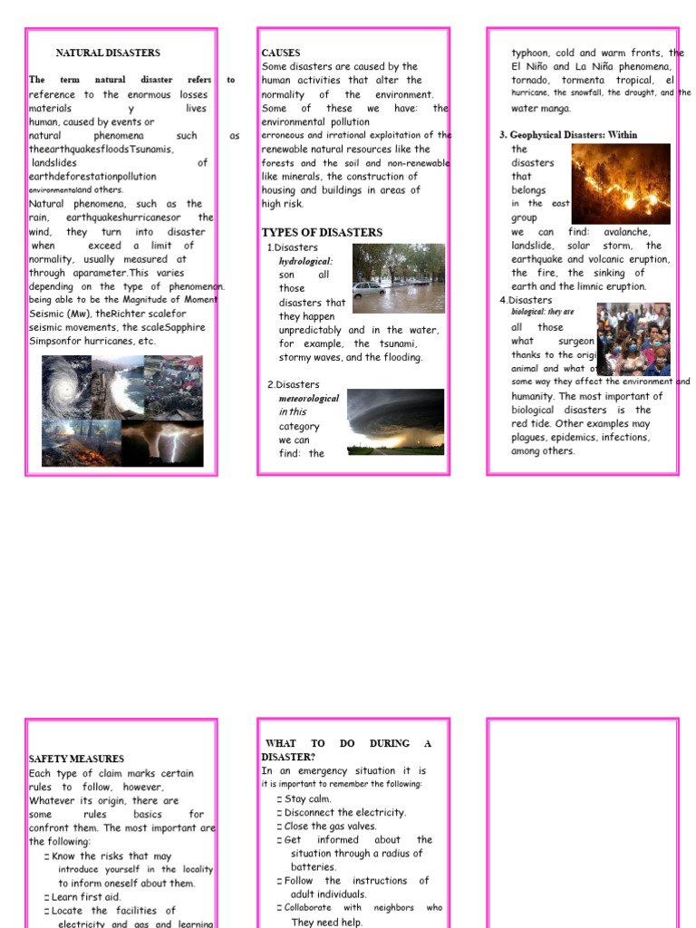 Triptych Natural Disasters | PDF | Natural Disasters | Tropical Cyclones