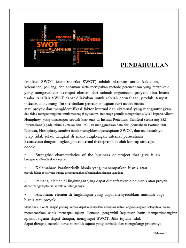 Analisis SWOT TATA Motor | PDF