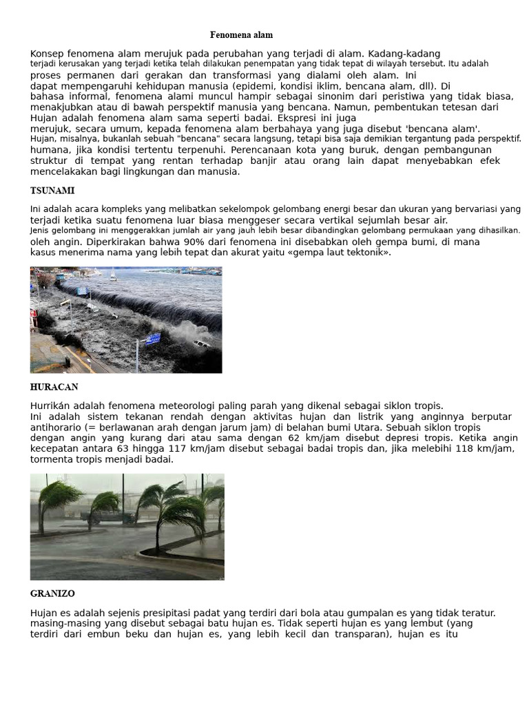 Fenomena Alam dan Dampaknya | PDF