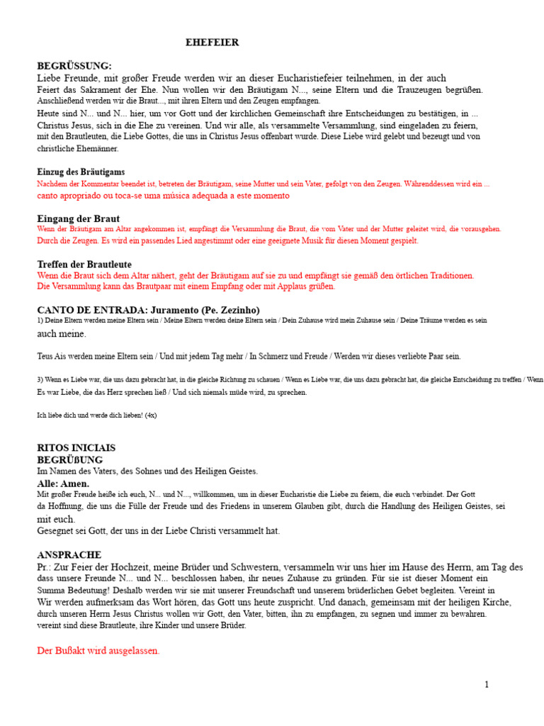 Ehe-Ritual | PDF