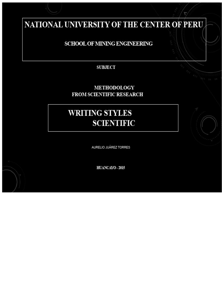 Styles of Scientific Writing | PDF | Citation | Apa Style