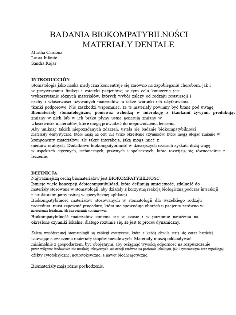 Pruebas de Biocompatibilidad (1) Definitivo PDF | PDF