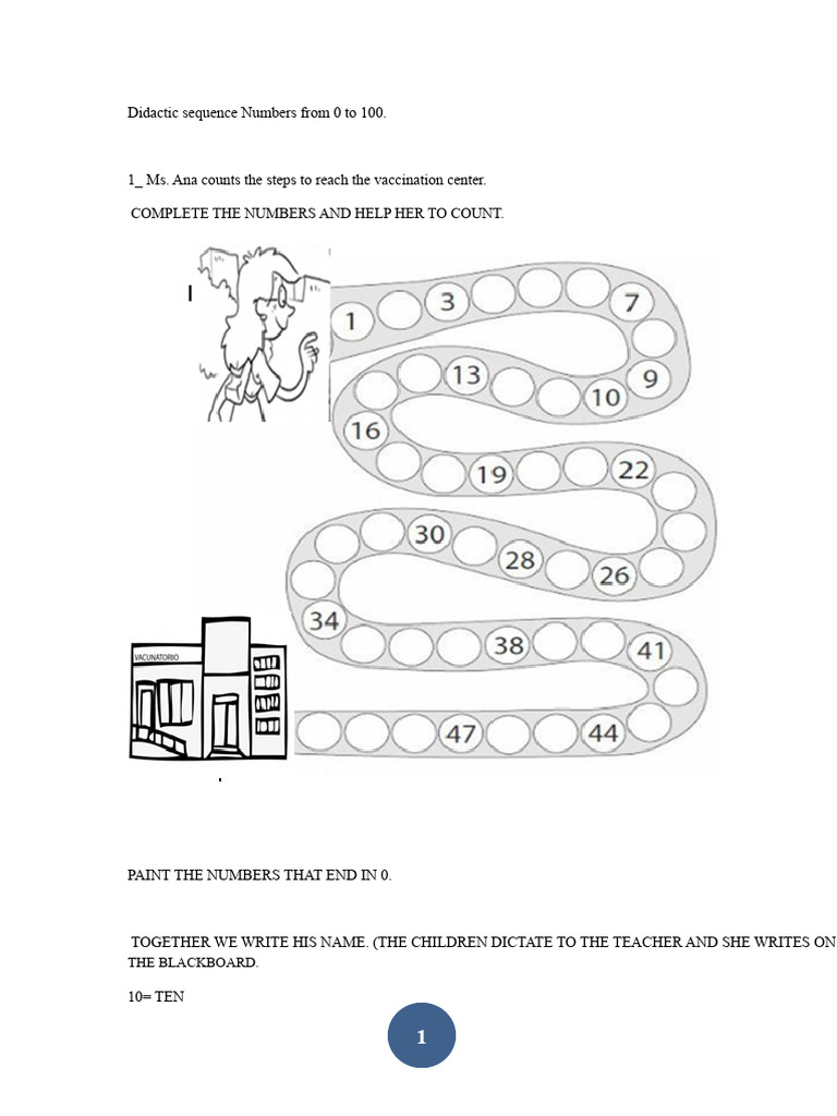 Didactic sequence Numbers from 0 to 100 DIDACTIC UNIT MATHEMATICS 2021 ...