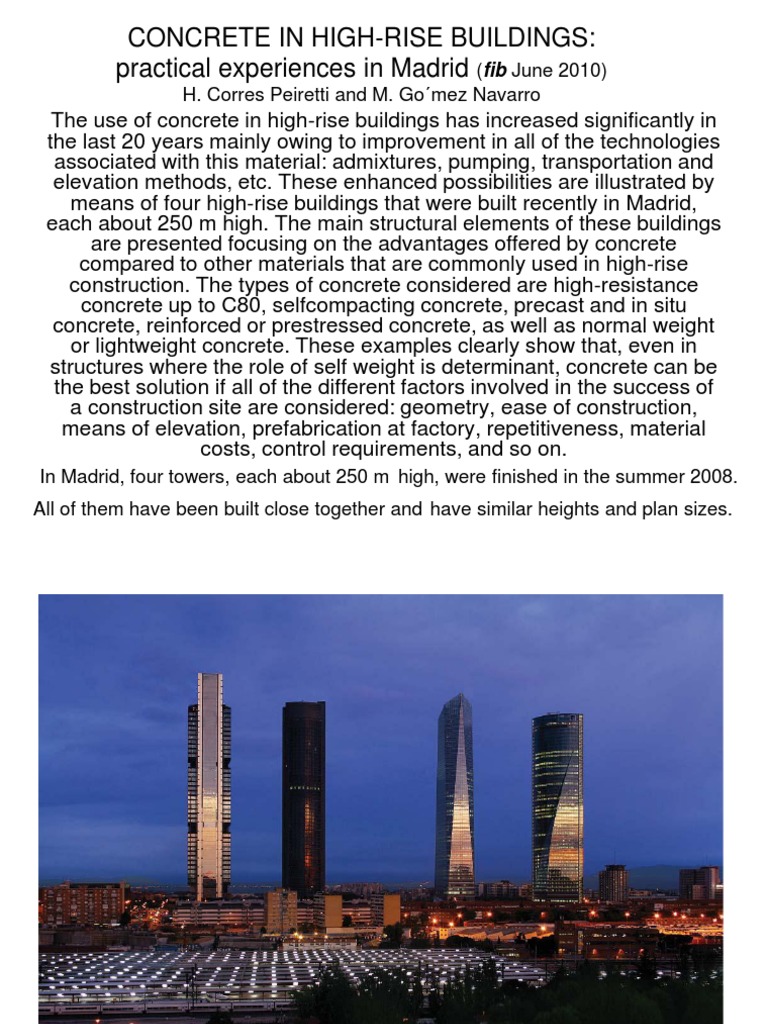 Concrete Innovations in High-Rise Towers | PDF | Truss | Concrete