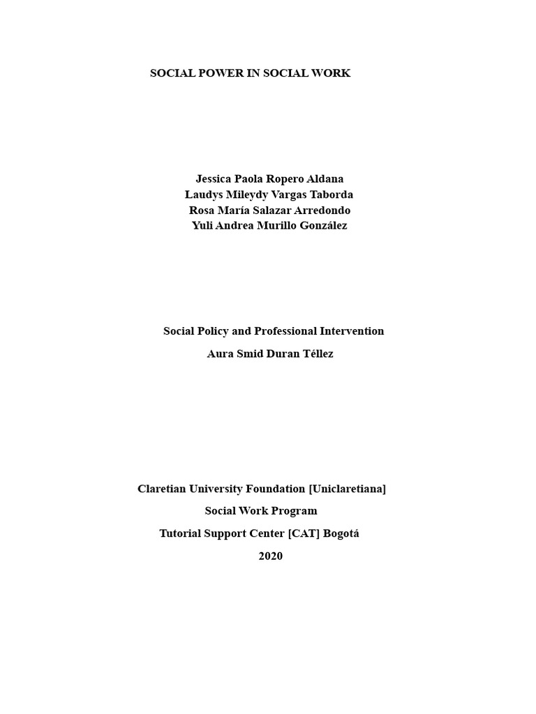 Power Dynamics in Social Work | PDF | Policy | Social Work