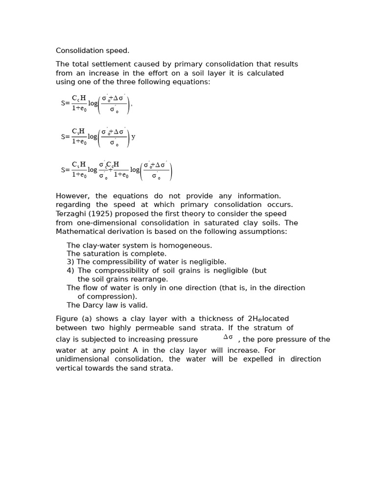 Consolidation Speed | PDF | Continuum Mechanics | Applied And ...