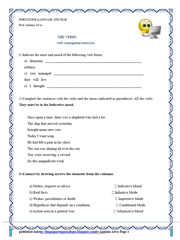 Verbs - verb conjugation exercises Everything (blog8 10-11) | PDF ...