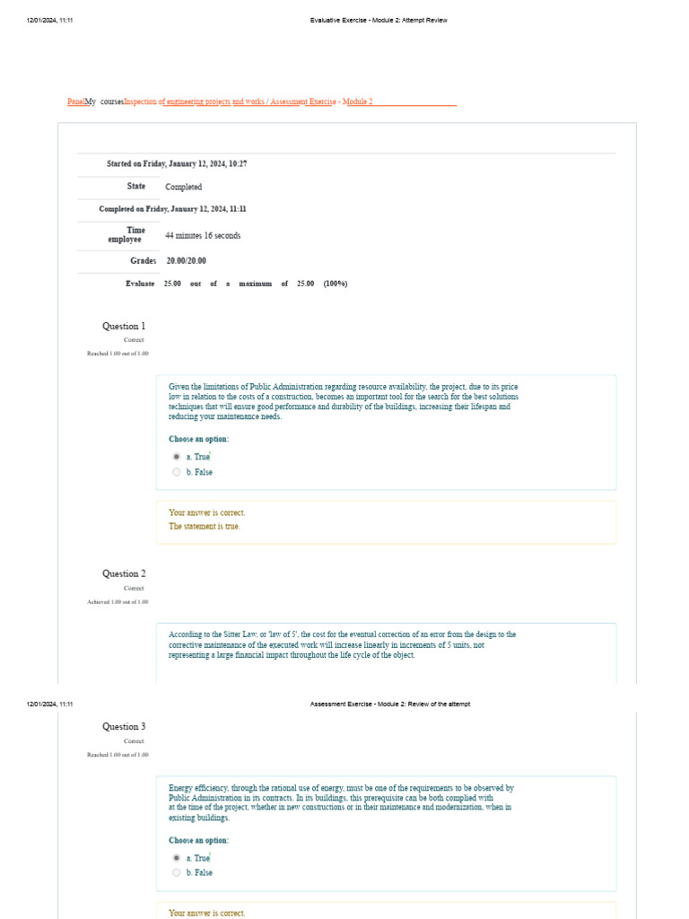 Module 2 Assessment Review Summary | PDF | Building Information ...