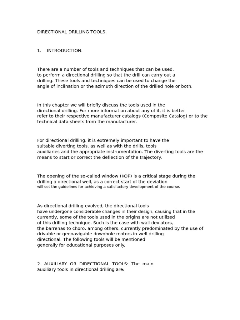 61747376 Directional Drilling Tools[1] | PDF | Mechanical Engineering