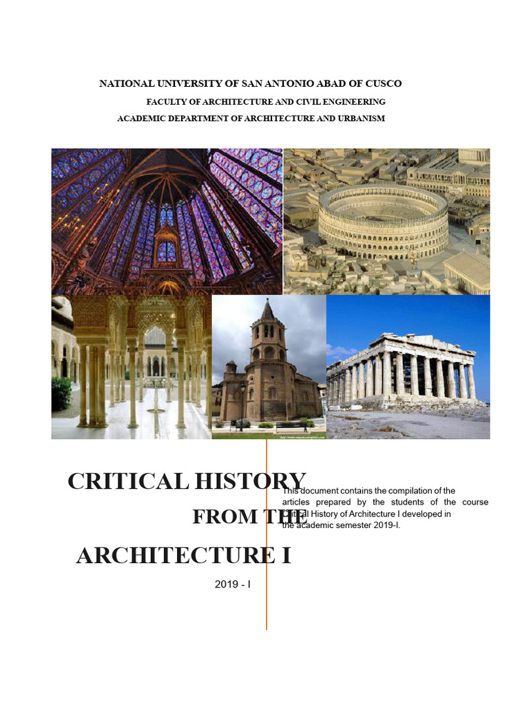Critical History of Architecture I Un PDF | PDF | Gothic Architecture ...