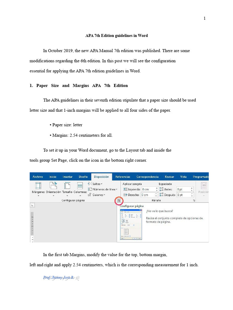 APA 7th Edition Setup in Word | PDF | Typefaces | Apa Style