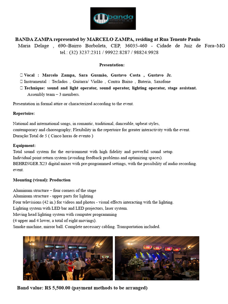 Band Budget | PDF