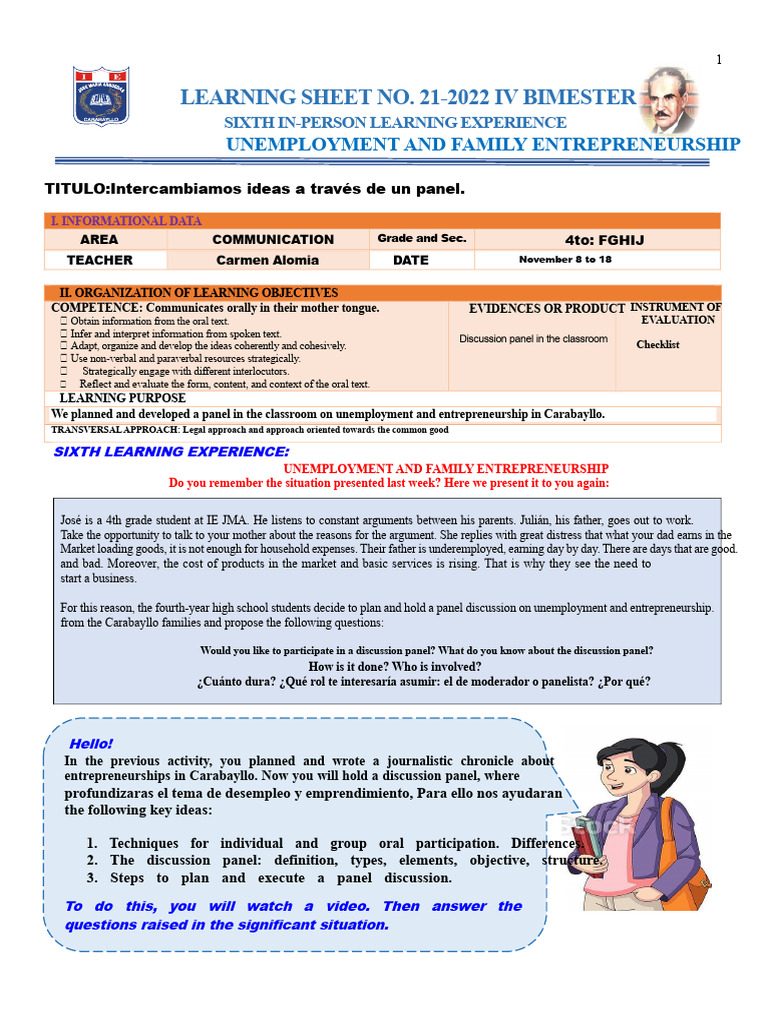 COM file 21 discussion panel | PDF | Nonverbal Communication ...
