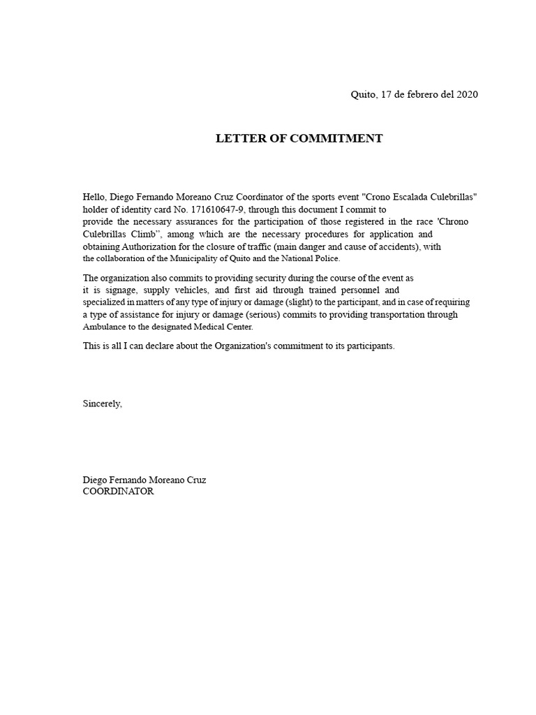 Commitment Letter | PDF