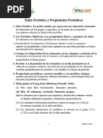 Filas Horizontales en la Tabla Periódica | PDF | Elementos químicos | Ion