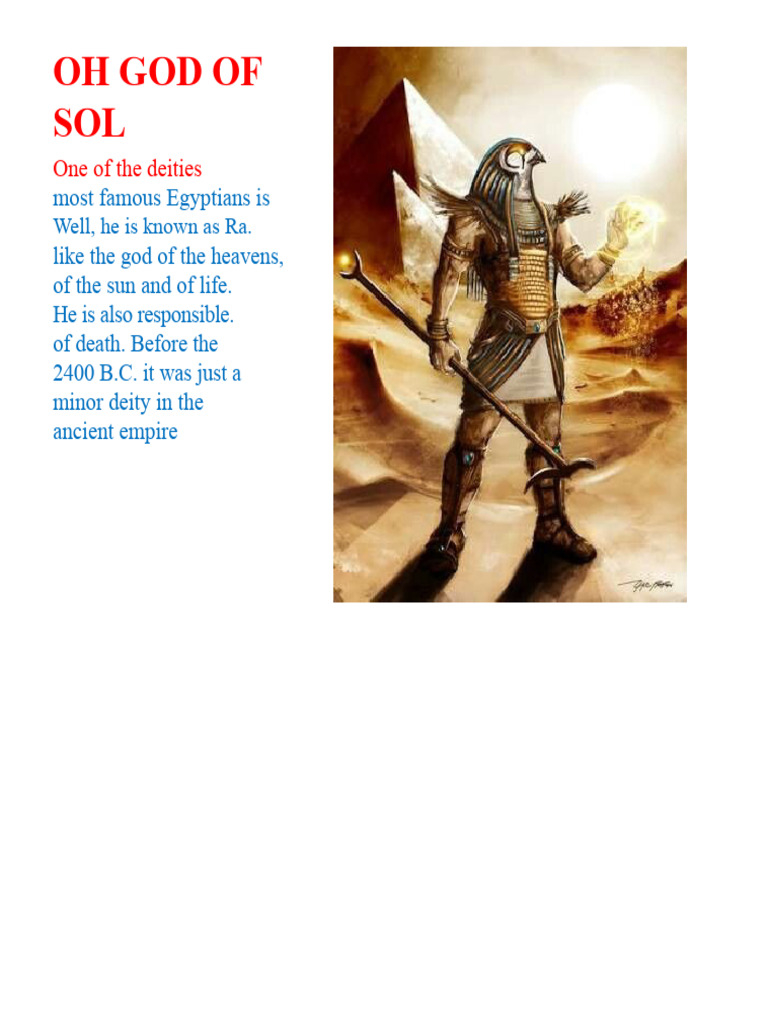 RA, GOD OF THE SUN | PDF
