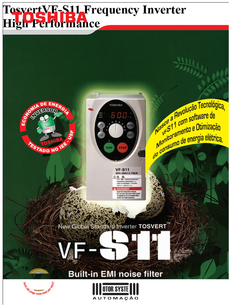Toshiba Tosvert VF-S11 Inverter | PDF | Power Inverter | Electric Motor