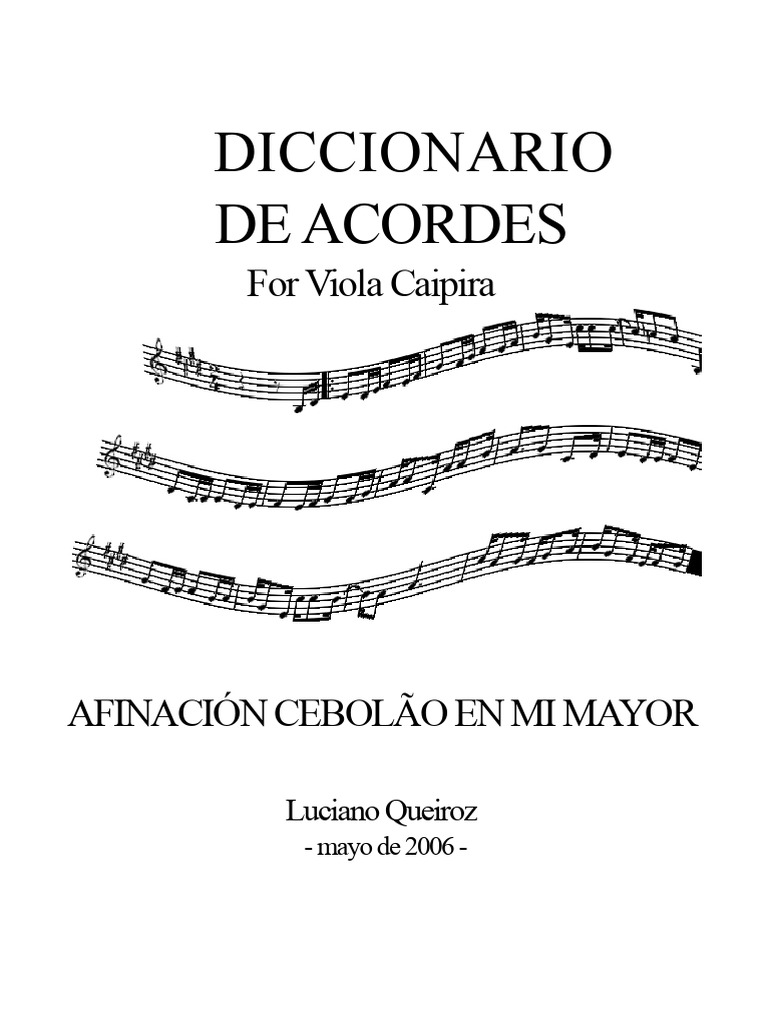 Diccionario de Acordes de Viola | PDF | Acorde (Música) | Guitarras