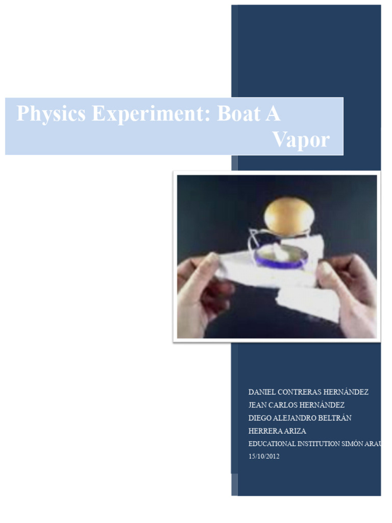 Physics Experiment | PDF | Steam | Water