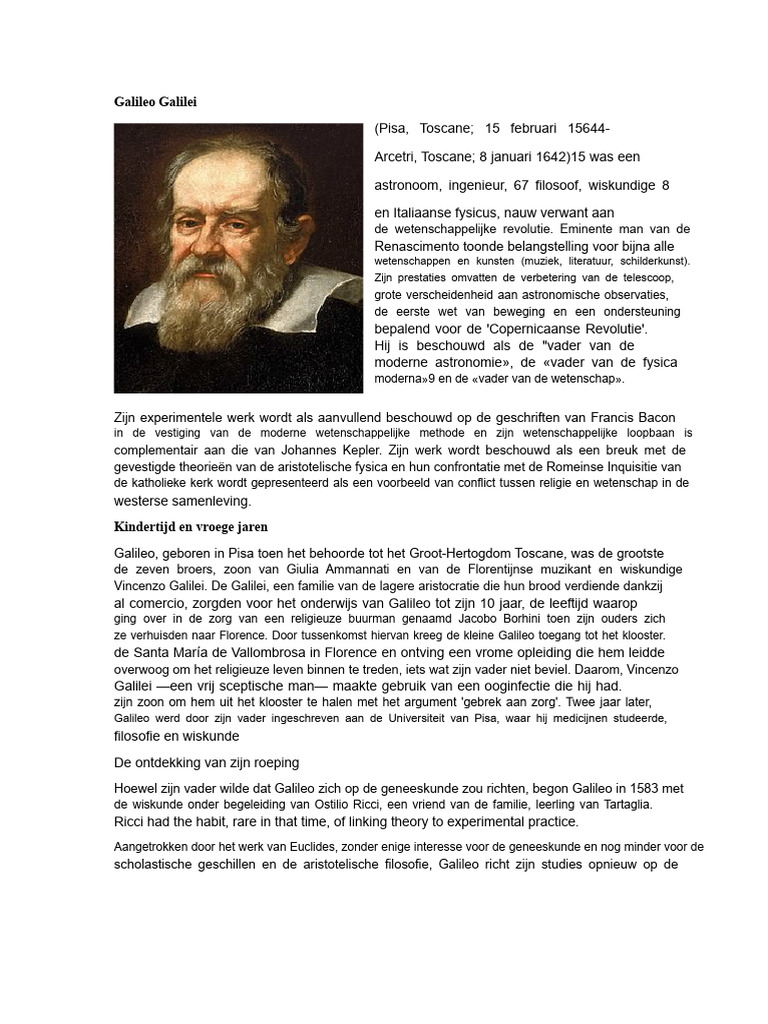 Galileo Galilei | PDF