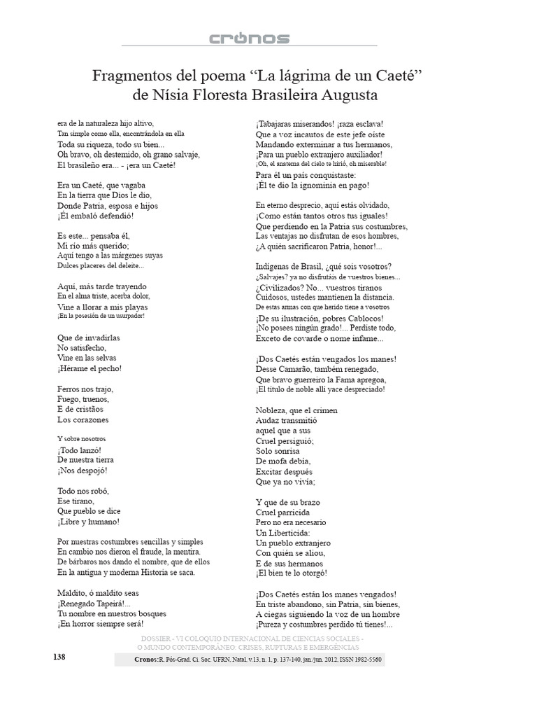 Opúsculo Humanitario - Nísia Floresta | PDF