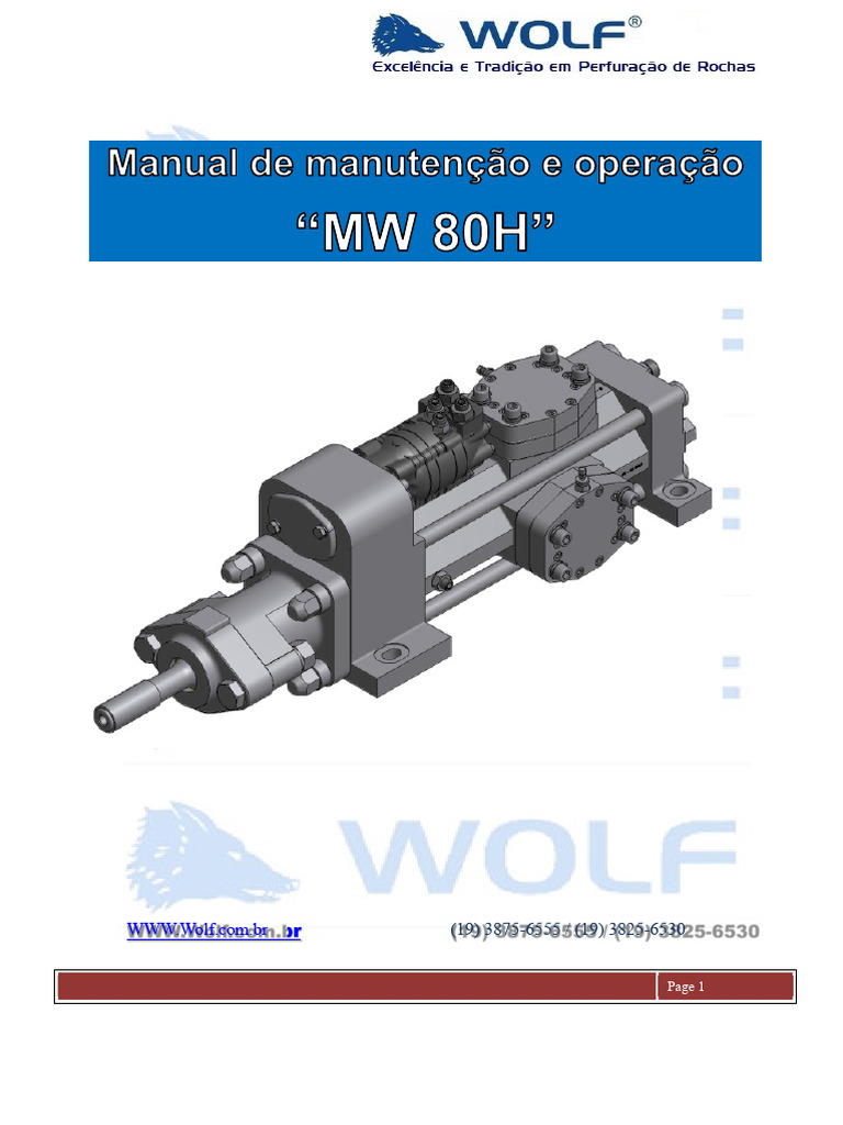 MW-80H Drill Rig Operation Manual | PDF | Safety | Drill