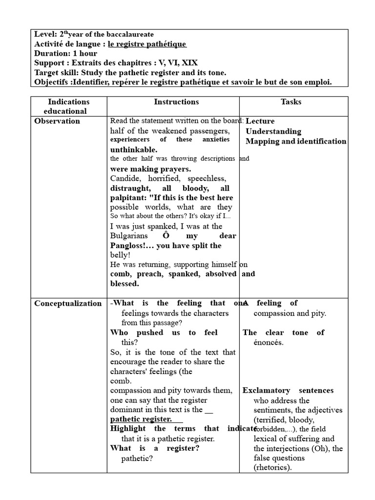 Understanding the Pathetic Register | PDF