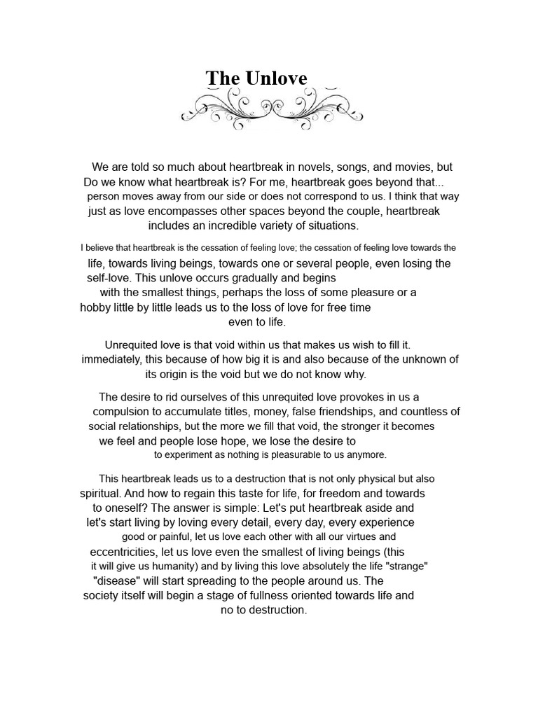 Unrequited Love | PDF