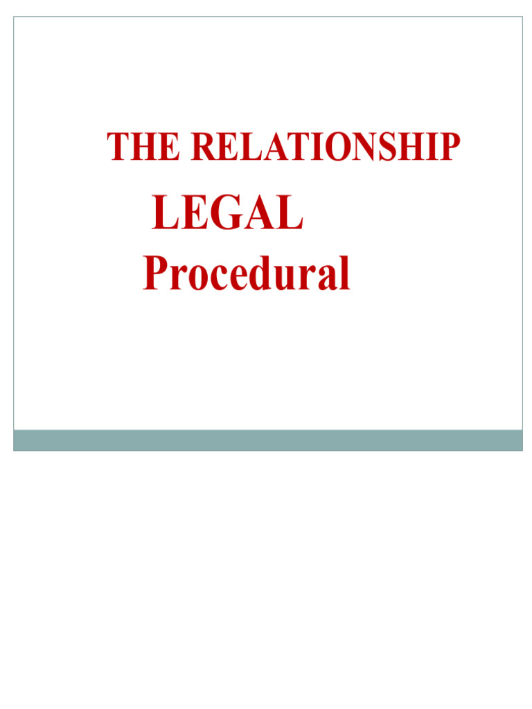 Legal Relationships in Procedural Law | PDF | Surety | Jurisdiction