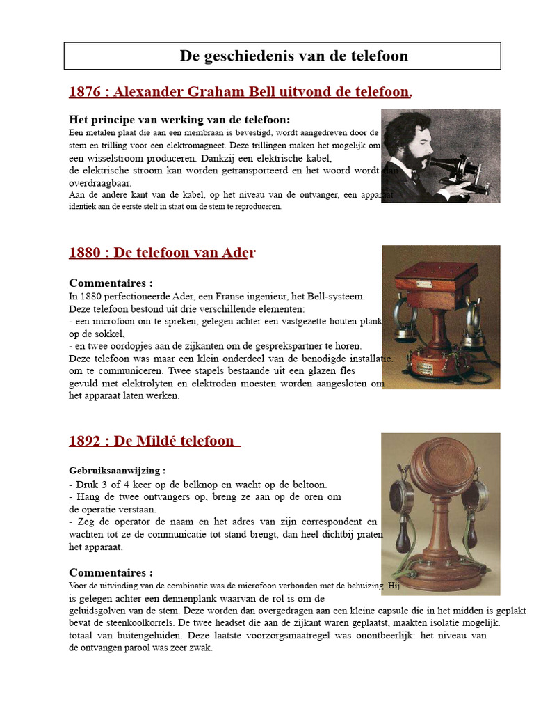 Evolutie Telefoon Hulpmiddelen | PDF