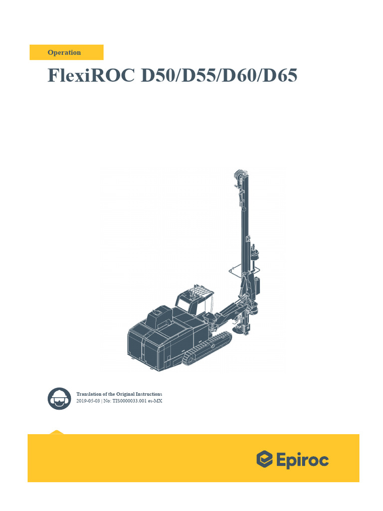 FlexiROC D50-D65 Operation Manual | PDF | Engines | Pump