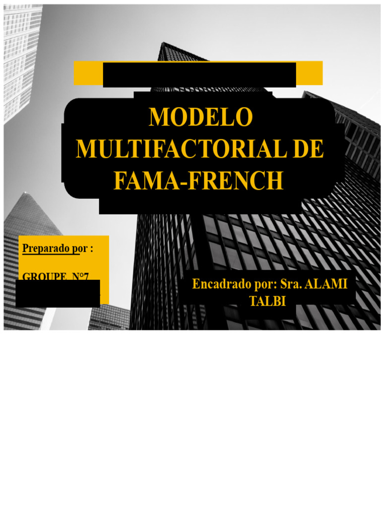 Modelo Fama-French en Gestión de Cartera | PDF | Compartir (Finanzas ...