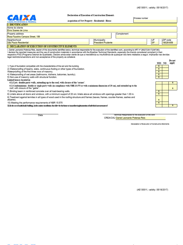 New Summary Declaration v011 | PDF | Building Engineering | Architectural Design