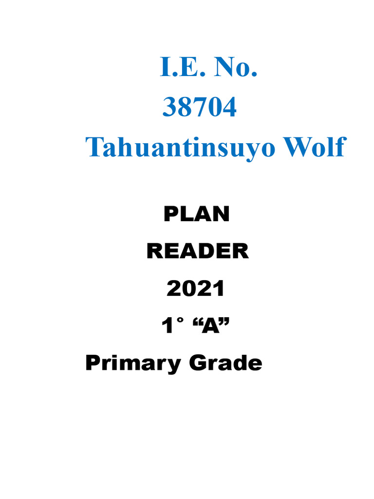 First Grade Reading Plan A | PDF | Reading Comprehension | Learning