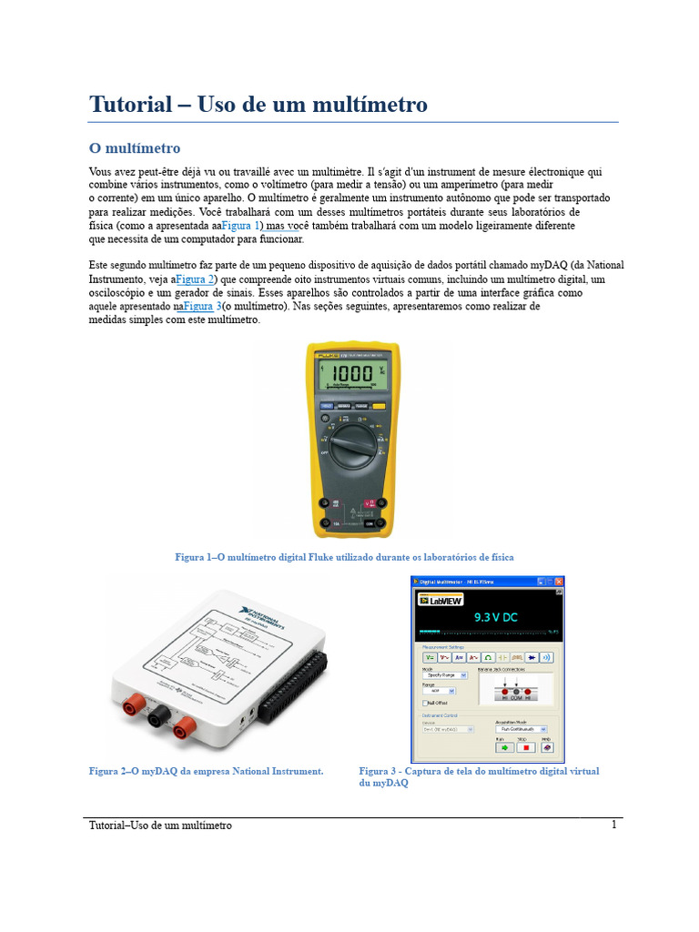 Guia Prático para Uso de Multímetro | PDF | Eletromagnetismo ...