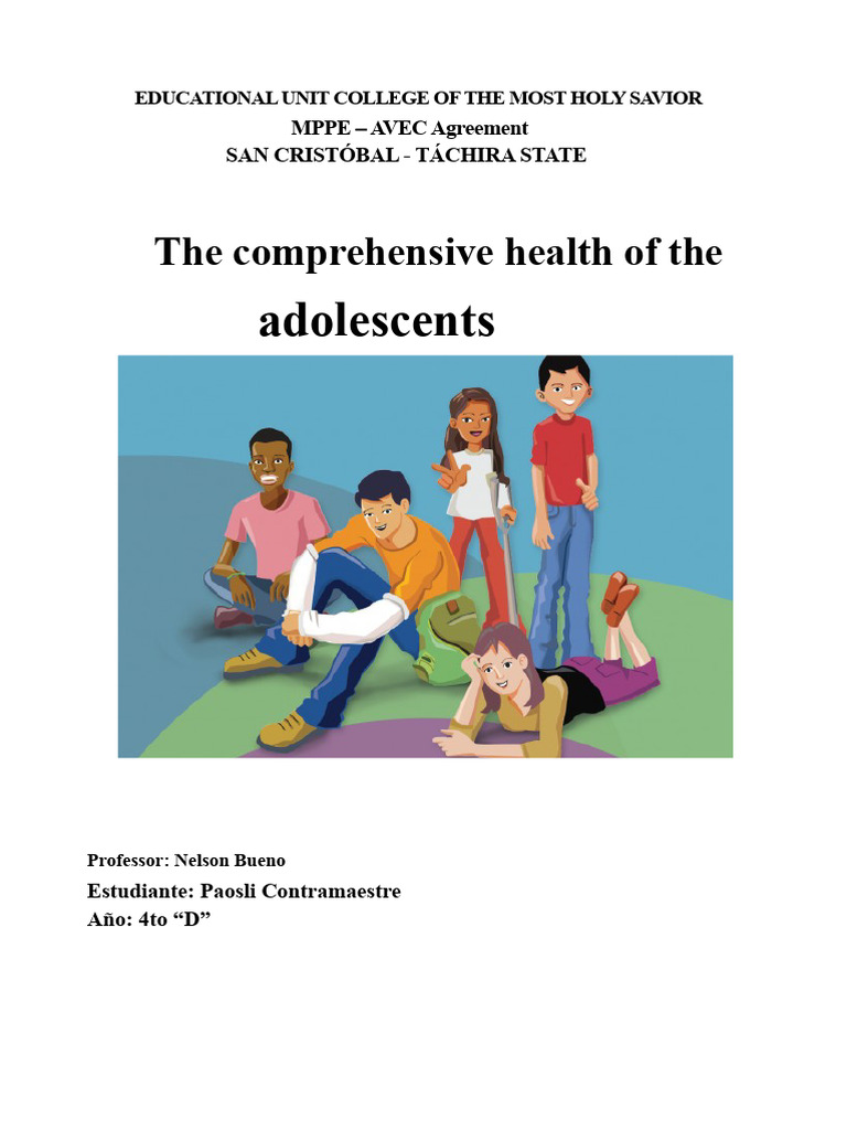 Integral Health of Adolescents | PDF | Adolescence | Behavioural Sciences