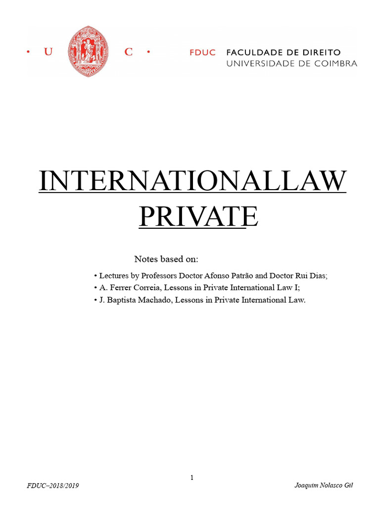 Understanding Private International Law | PDF | International Law ...