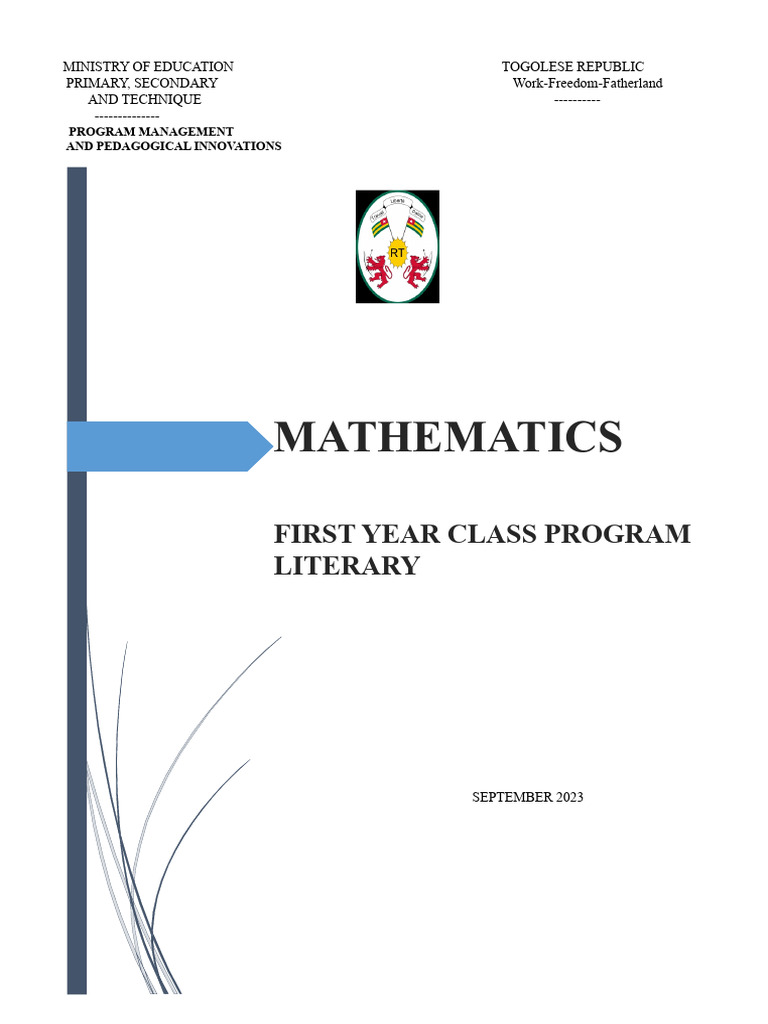 MATHS PROGRAM A4 | PDF | Asymptote | Sequence