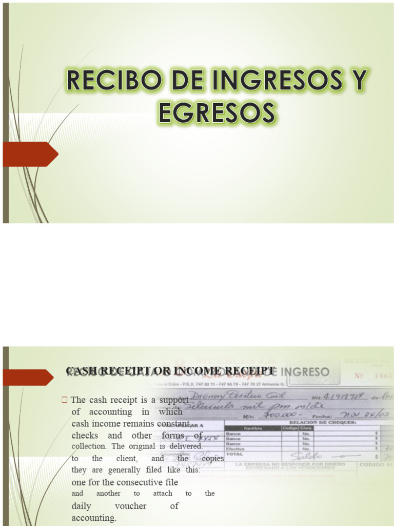 Cash and Expense Receipt Guide | PDF | Receipt | Payments