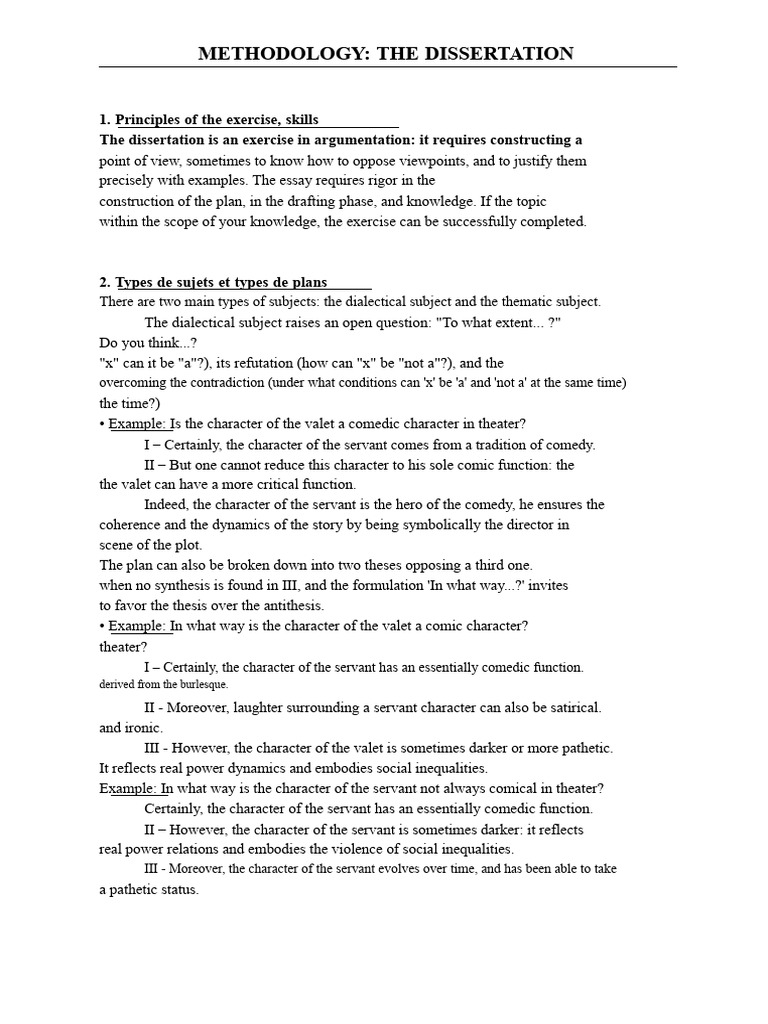Methodology of The Dissertation | PDF | Argument | Question
