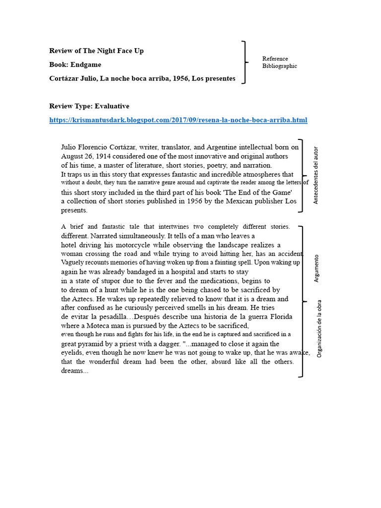 Review of "The Night Face Up" | PDF | Dream