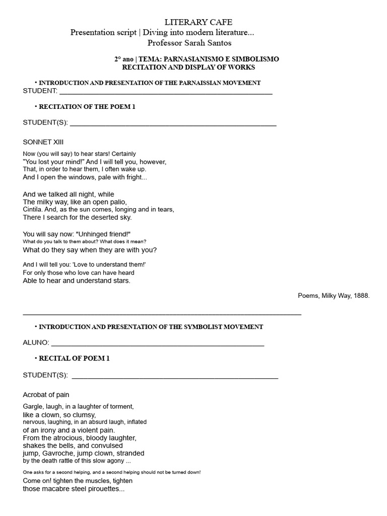 Presentation Script - Literary Café | PDF | Cost Of Living | Brazil