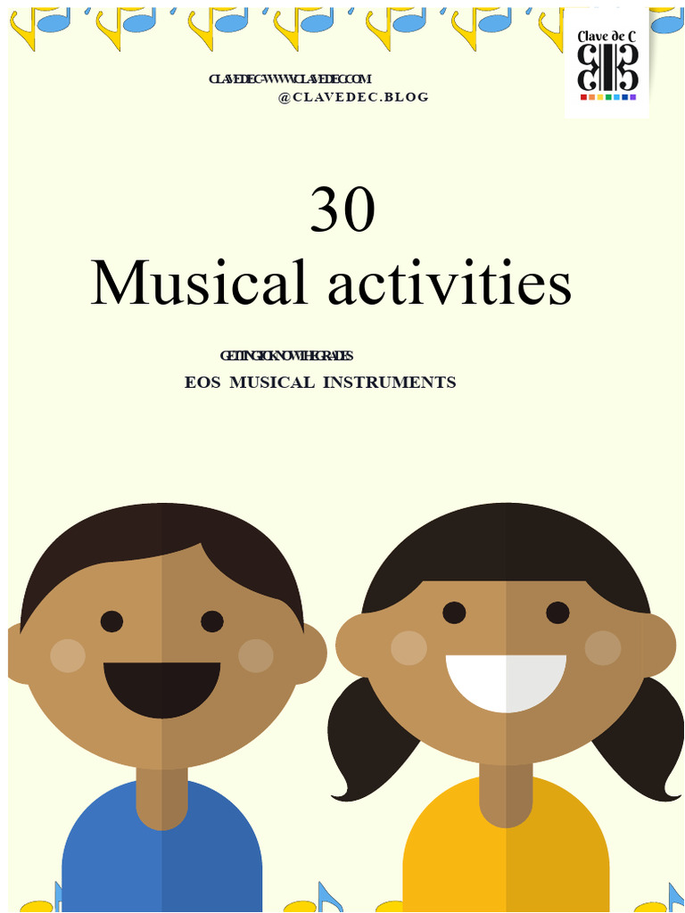 30 Activities Early Childhood Education - NOTES AND MUSICAL INSTRUMENTS ...