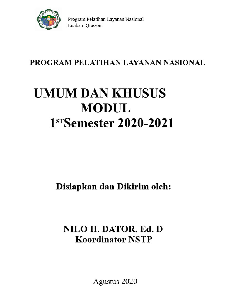 Modul CWTS Semester 1 | PDF