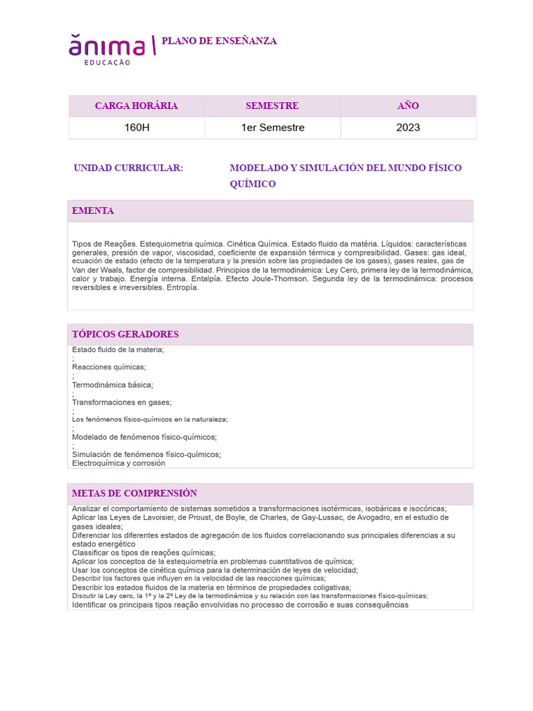 modelado y simulación del mundo físico-químico | PDF | Gases ...